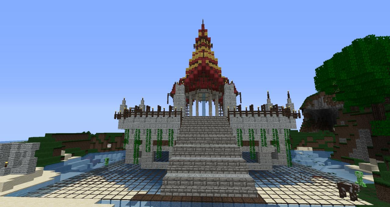 Pond Tower of Zen Minecraft Map