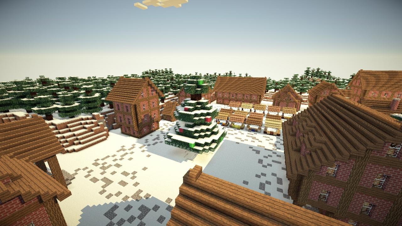 Minecraft Christmas Town Minecraft Map