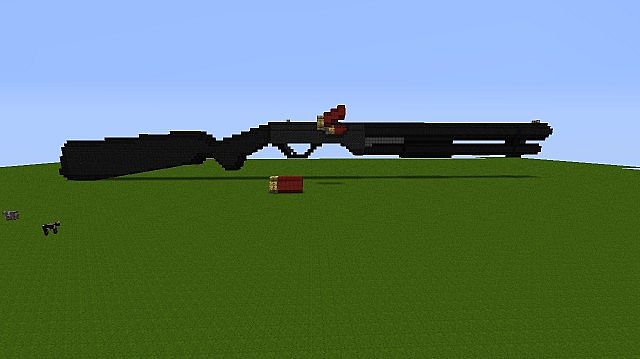 Remington 870 that fires TNT Minecraft Map