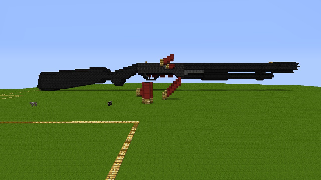 Remington 870 that fires TNT Minecraft Map