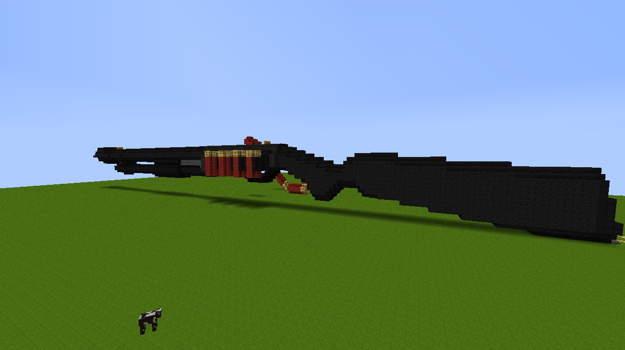 Remington 870 that fires TNT Minecraft Map