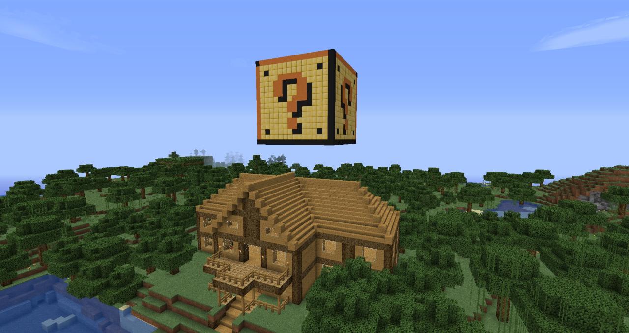 3D Mario Block Minecraft Map