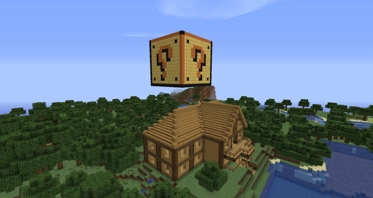 3D Mario Block Minecraft Map