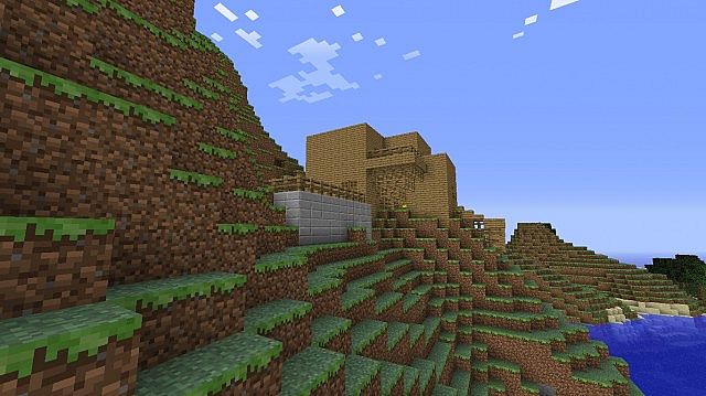 Hillside House (With underground pool) Minecraft Map