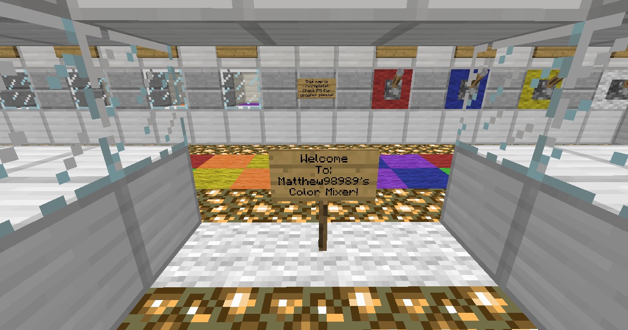 Color Mixer Minecraft Map