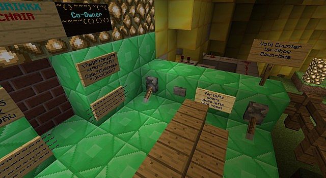 Redstone Operated Voting Room Minecraft Map