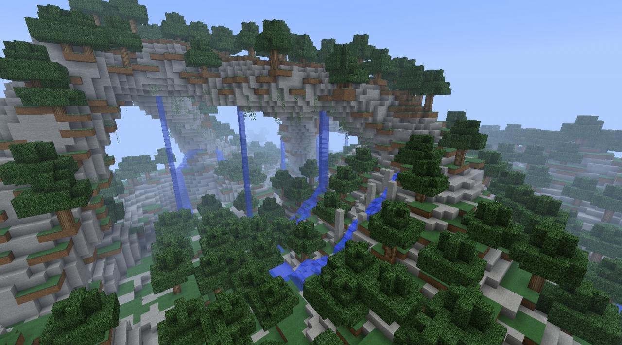 Rocky Paradise - Custom Terrain Minecraft Map