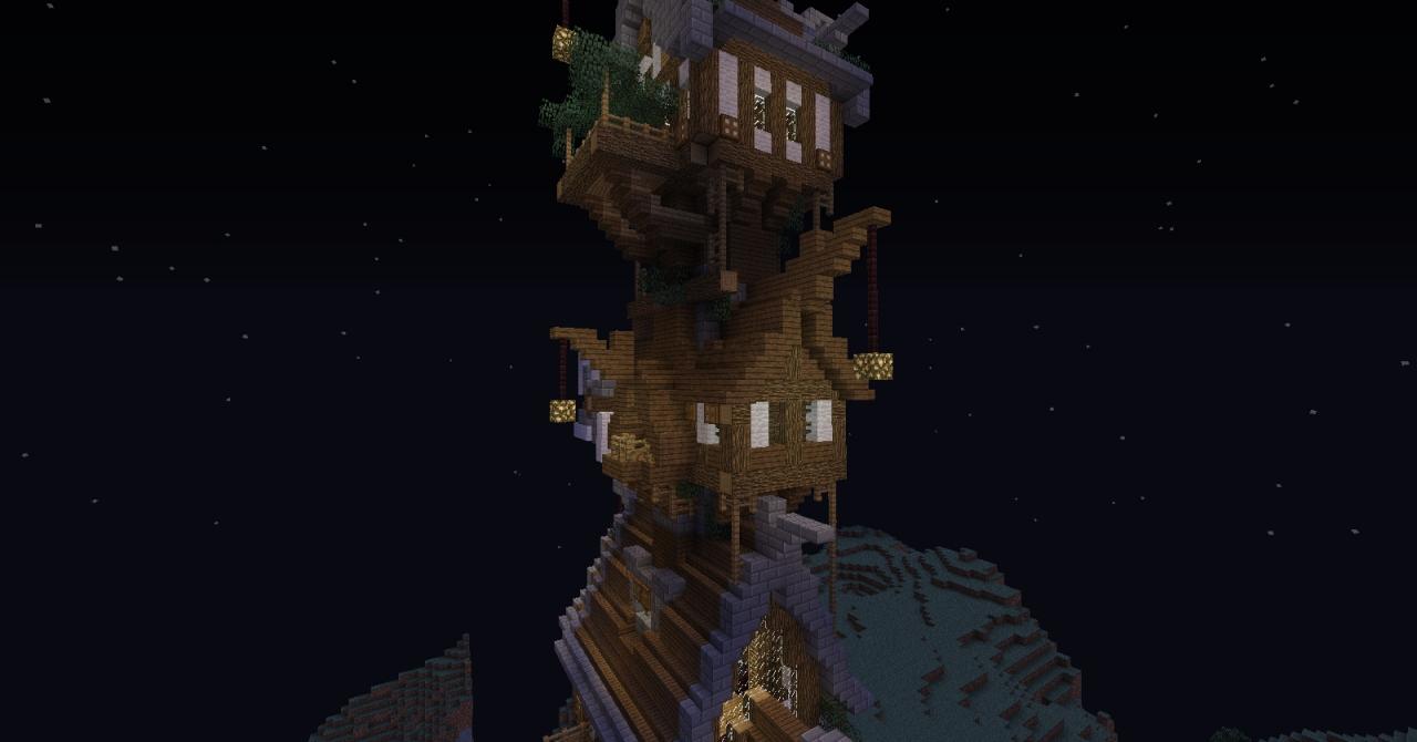 Wooden Tower House Minecraft Map