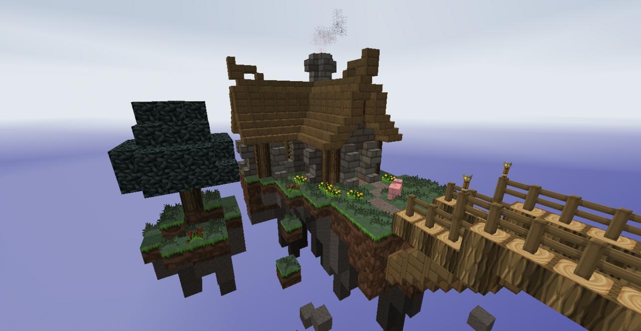 sky village Minecraft Map