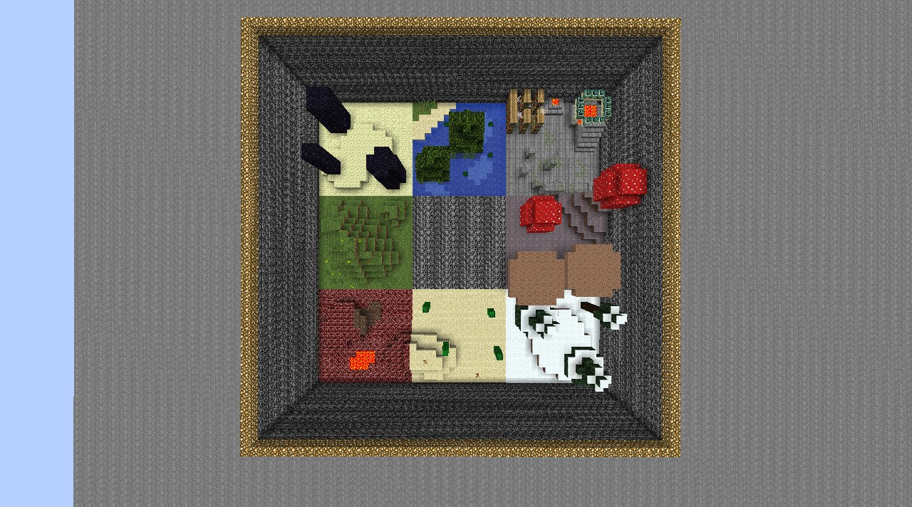 Biome Squares HungerGames Map Minecraft Map
