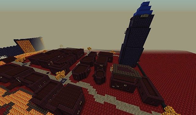 Nether Theme Parkour Citry Minecraft Map