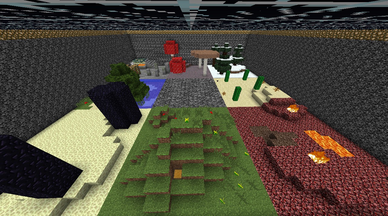 Biome Squares HungerGames Map Minecraft Map
