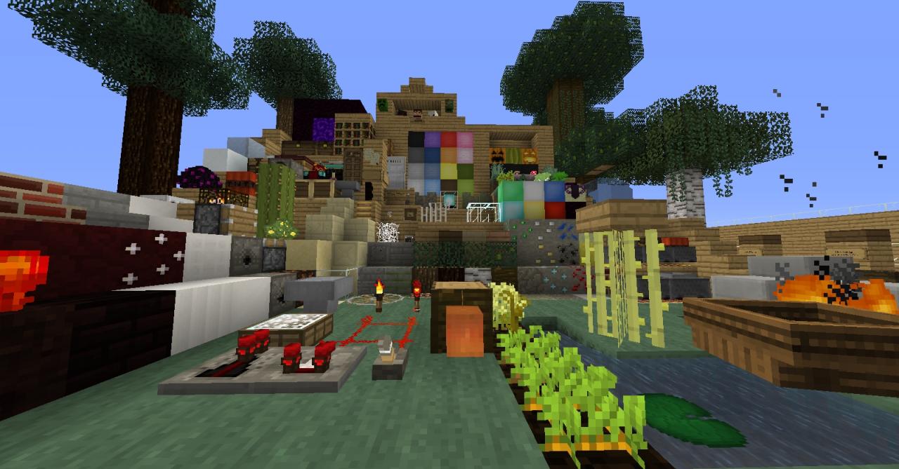Texture Pack Showcase Minecraft Map