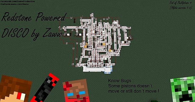 Redstone Powered Disco Minecraft Map