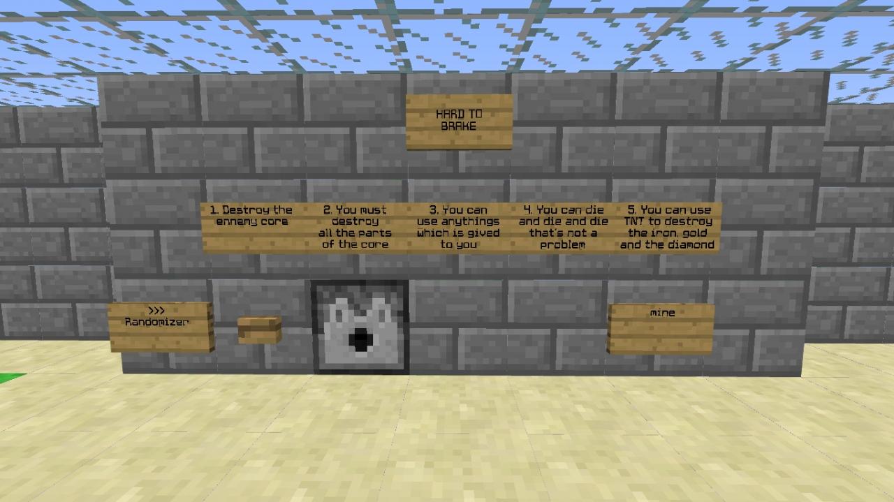 Hard to brake Minecraft Map