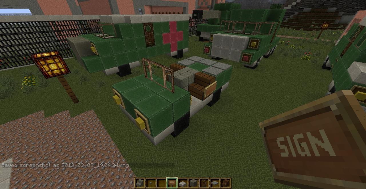 military vehicle bundle Minecraft Map