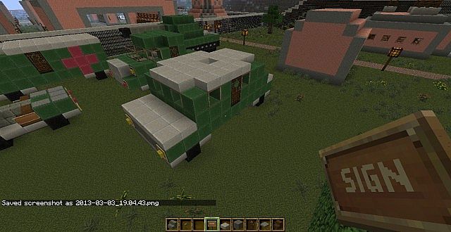 military vehicle bundle Minecraft Map