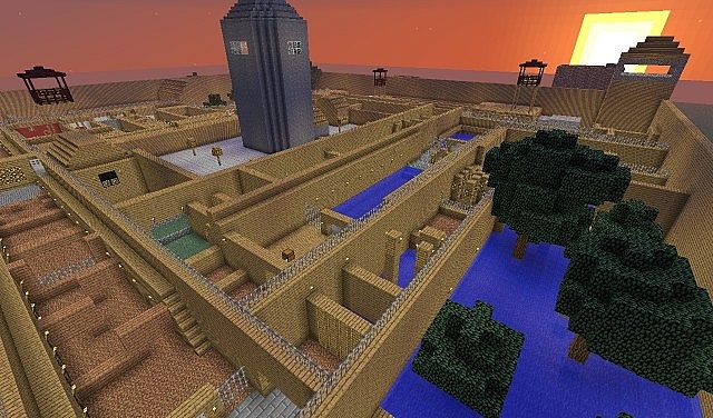 Medieval Military Training [Shooting/Park] Challenge Map Minecraft Map