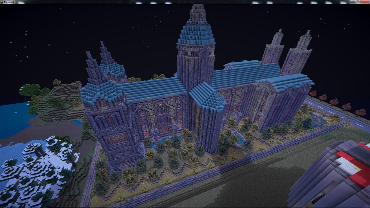 Retro-Modern Cathedral Minecraft Map