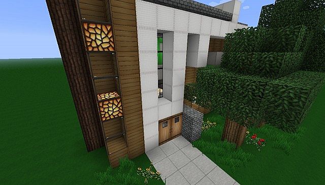'Green' House || An Eco-friendly Modern House || Like + Fave! Minecraft Map