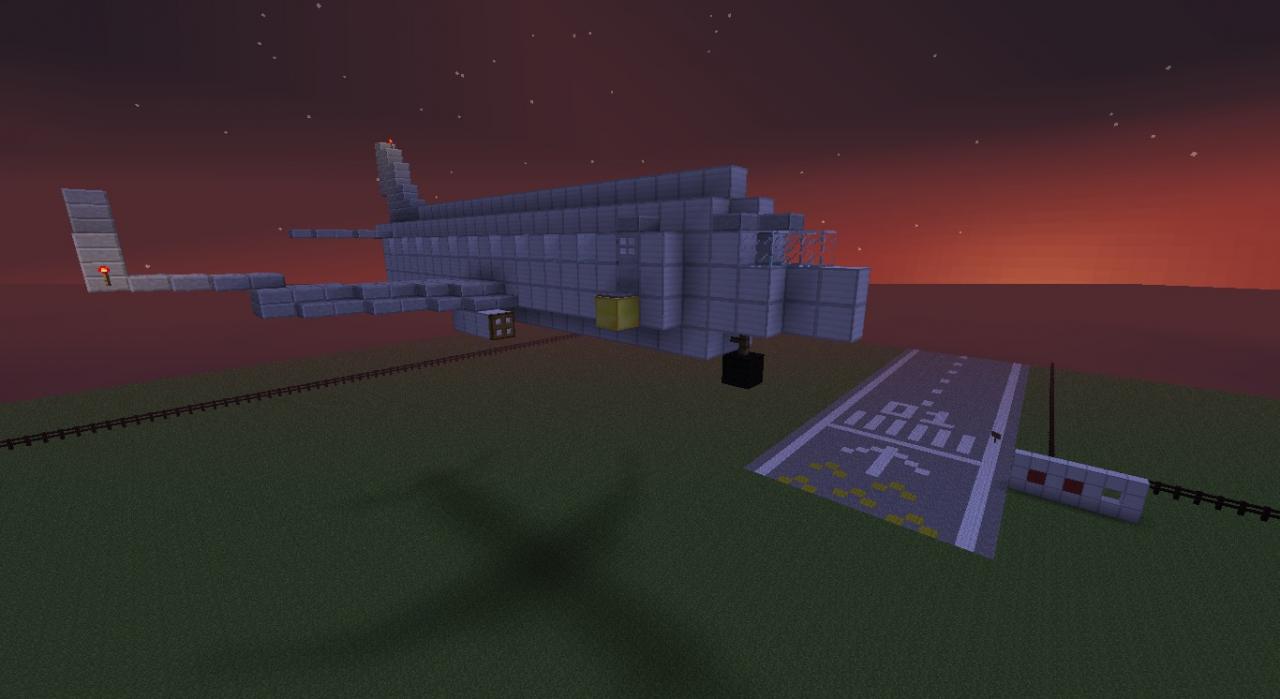 Plane and Runway Minecraft Map