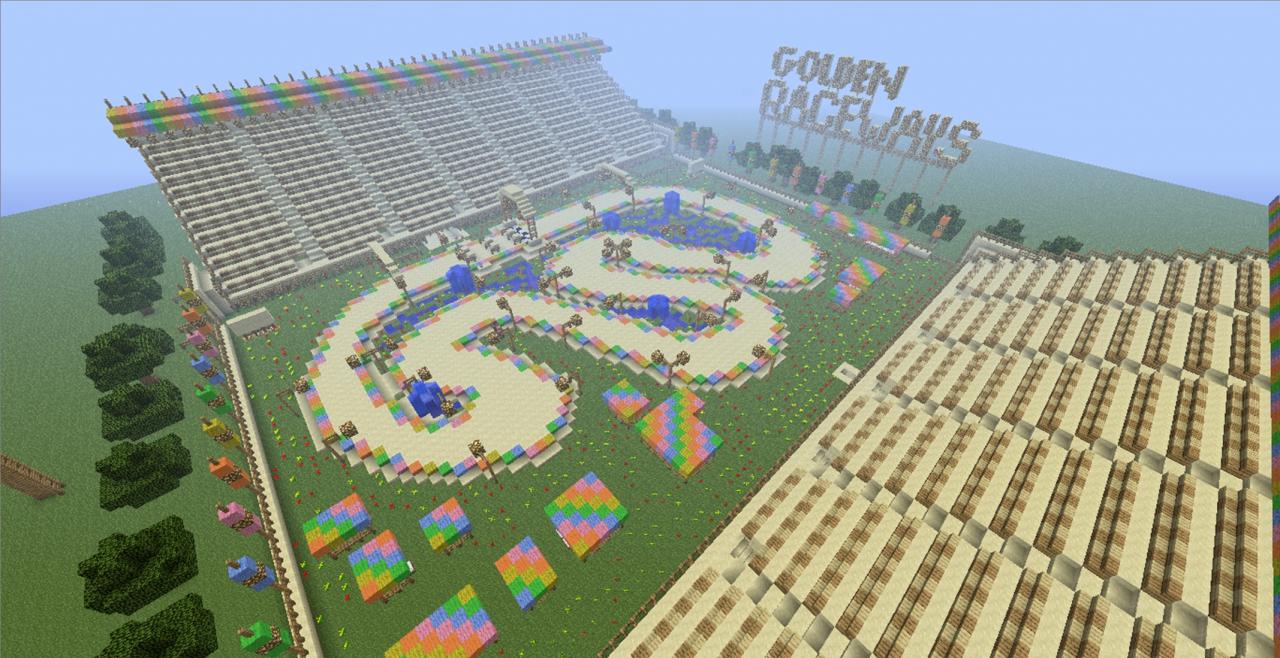 Golden Raceways - Pig Racing! Minecraft Map