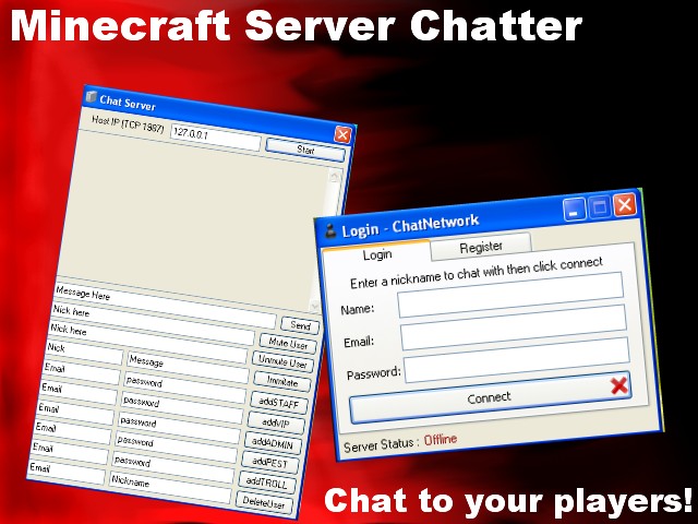Minecraft Server Chatter [Chatting with Staff since 2013] Minecraft Mod