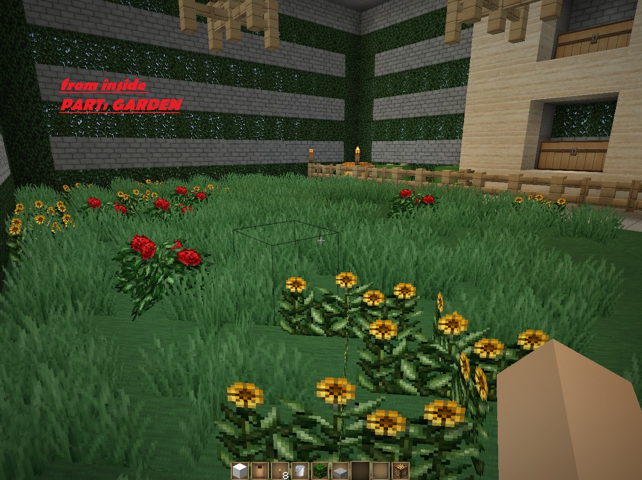 Modern garden and skyscraper Minecraft Map