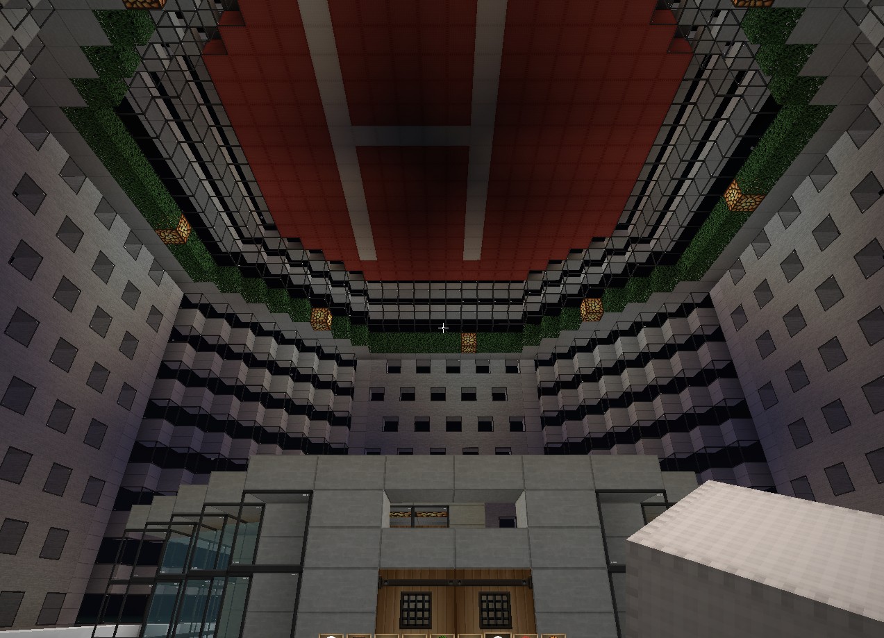 Modern garden and skyscraper Minecraft Map