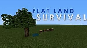 Flat Land Survival Minecraft Map