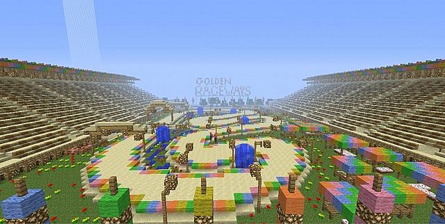 Golden Raceways - Pig Racing! Minecraft Map