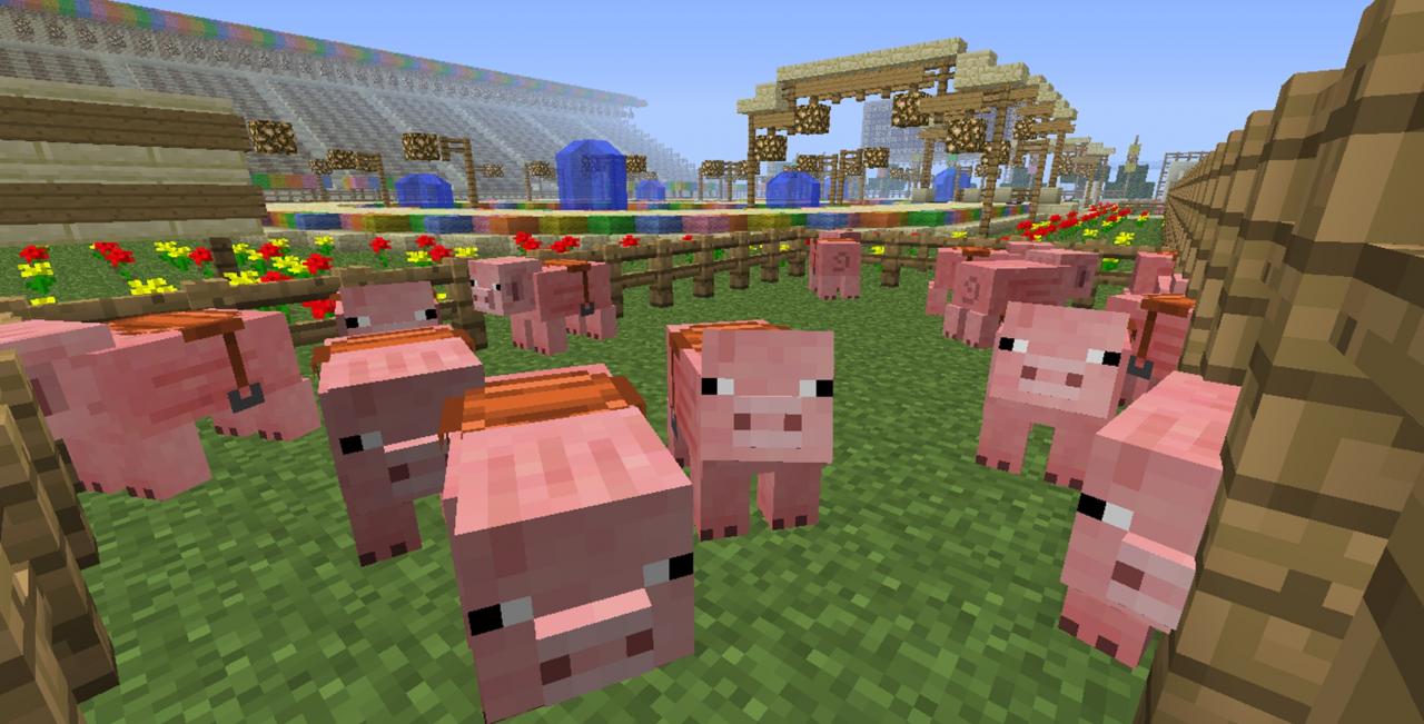 Golden Raceways - Pig Racing! Minecraft Map