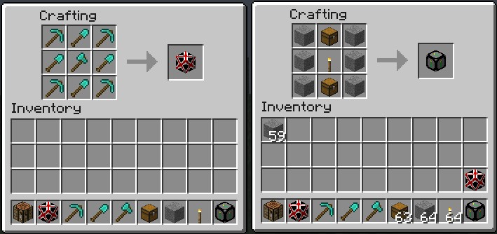 ClearField and Caving Block(Modloader not needed) Minecraft Mod