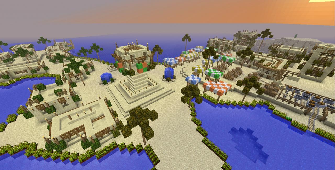 Minecraft Sand City - 'Luxia' Minecraft Map