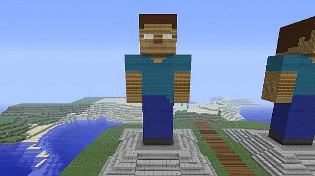 People Statues - Steves and Herobrines Minecraft Project