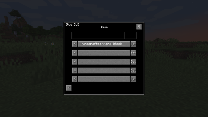 Quick Cheat MOD Minecraft Mod