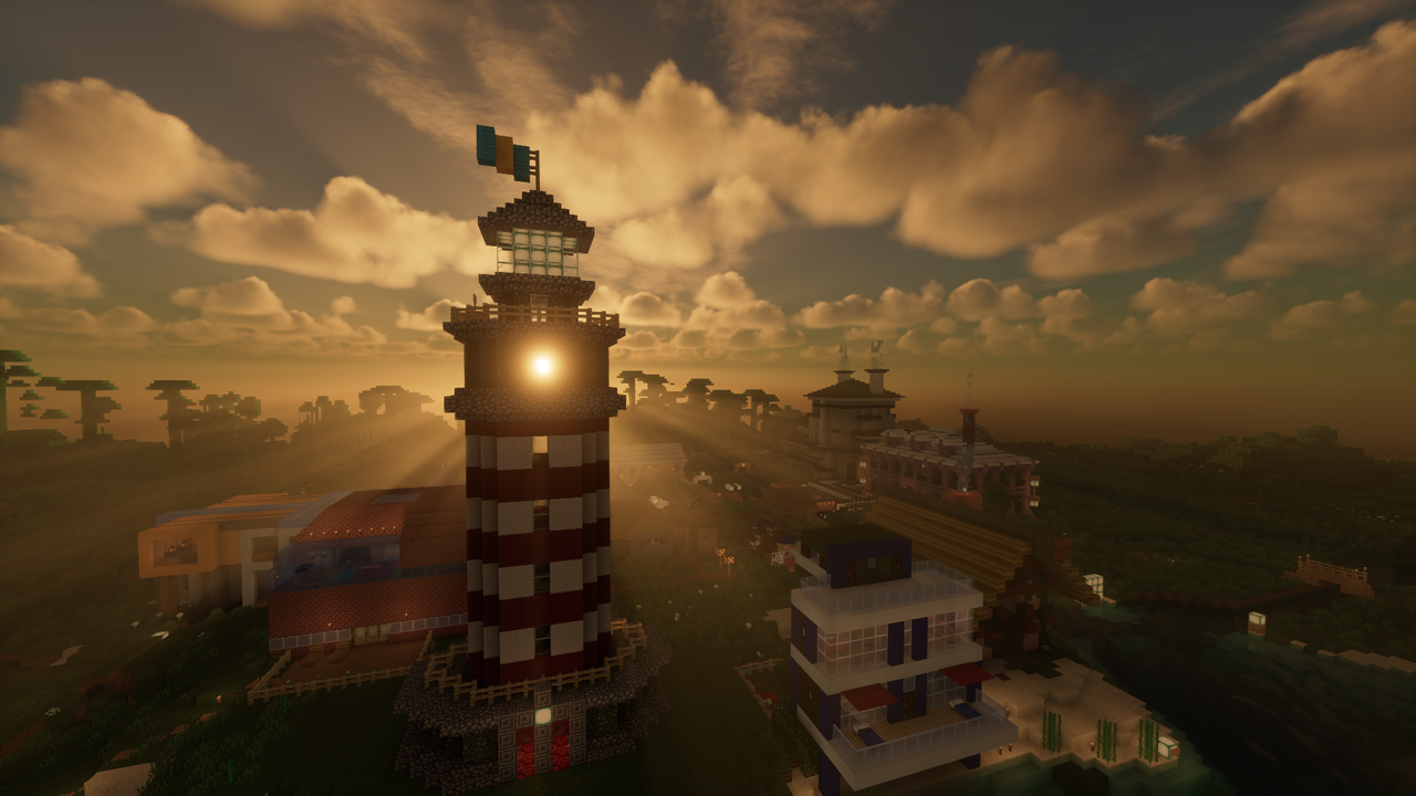 city and architecture (connected cities) Minecraft Map