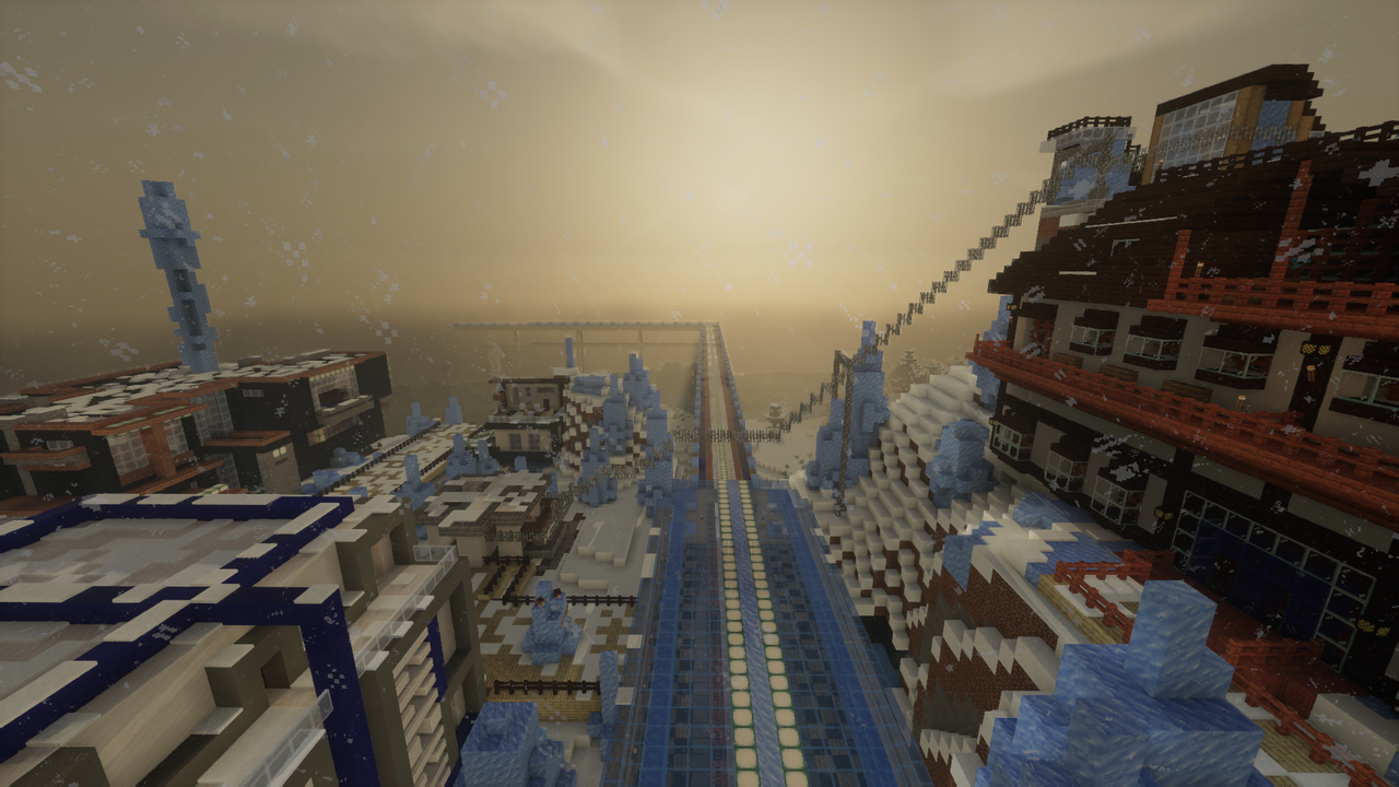 city and architecture (connected cities) Minecraft Map