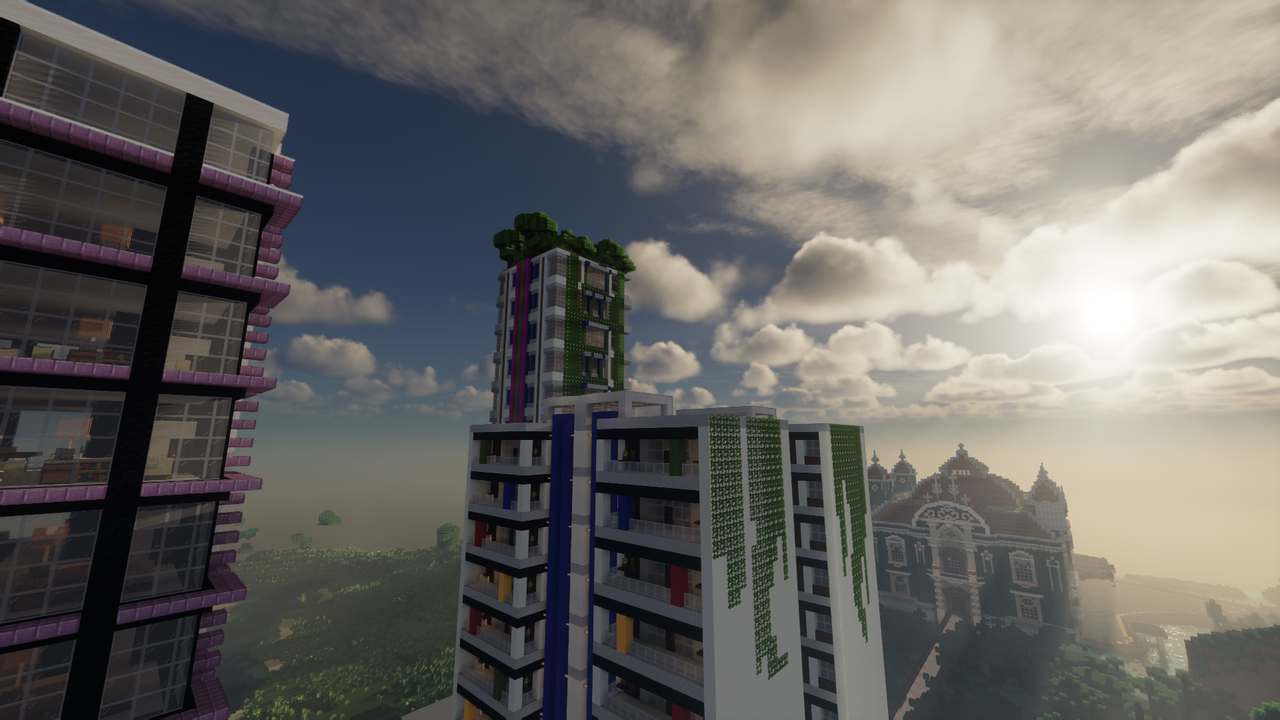 city and architecture (connected cities) Minecraft Map