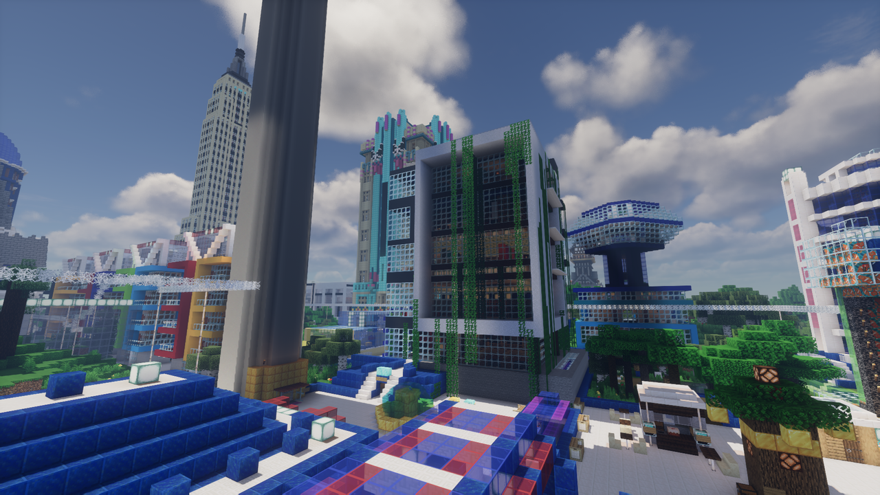 city and architecture (connected cities) Minecraft Map
