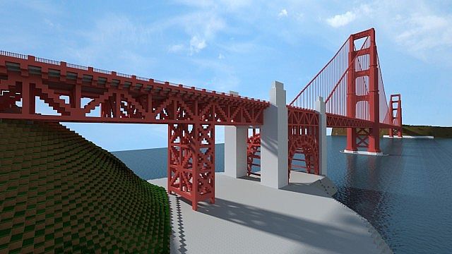 Golden Gate Bridge! (1500m) Minecraft Map
