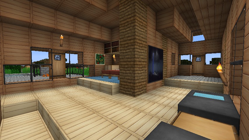 Modern Beach House Minecraft Map