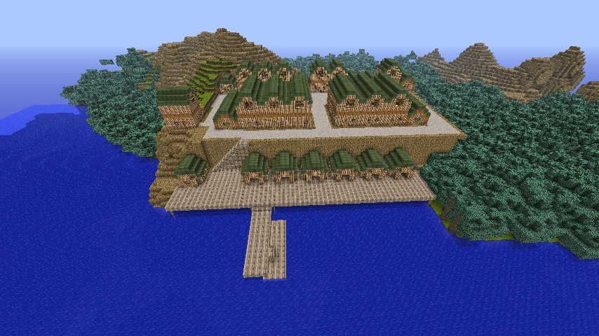 Avatar Harbor Town & Southern Watertribe Minecraft Map