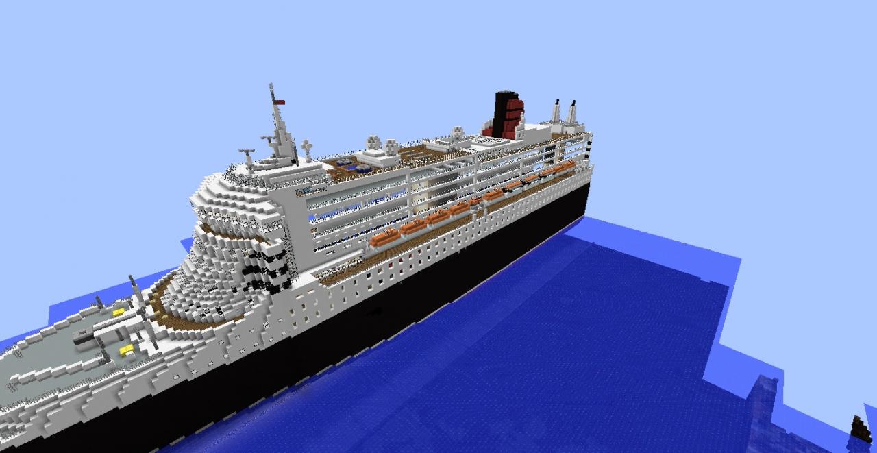 1:1 Queen Mary II Minecraft Map