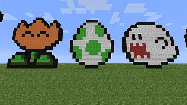 Pixel Mario world Minecraft Map