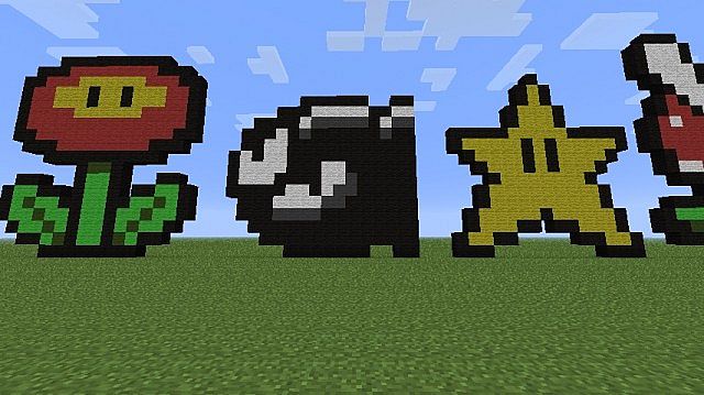 Pixel Mario world Minecraft Map