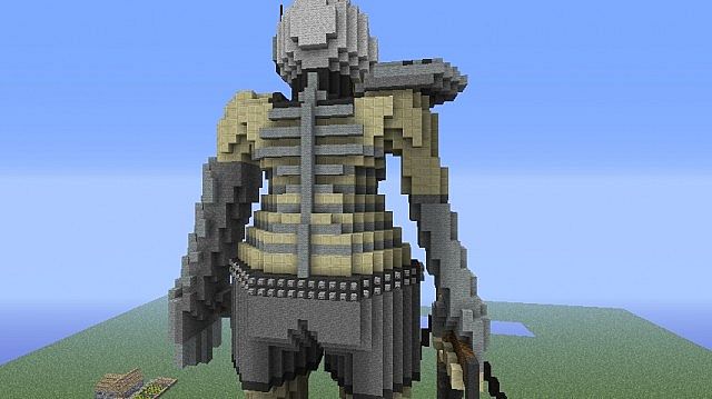 Skeleton Girl Statue Minecraft Map