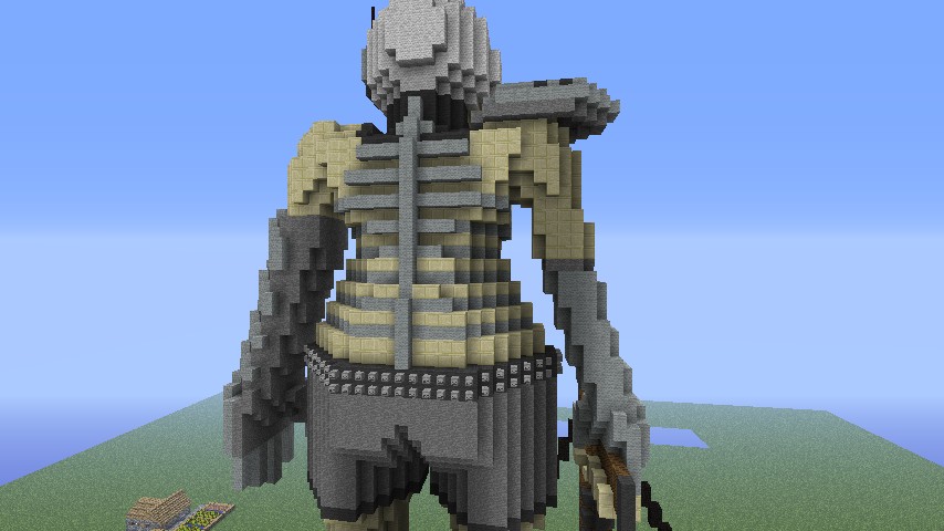 Skeleton Girl Statue Minecraft Map