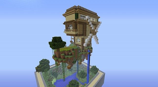 Floating Island House Minecraft Map