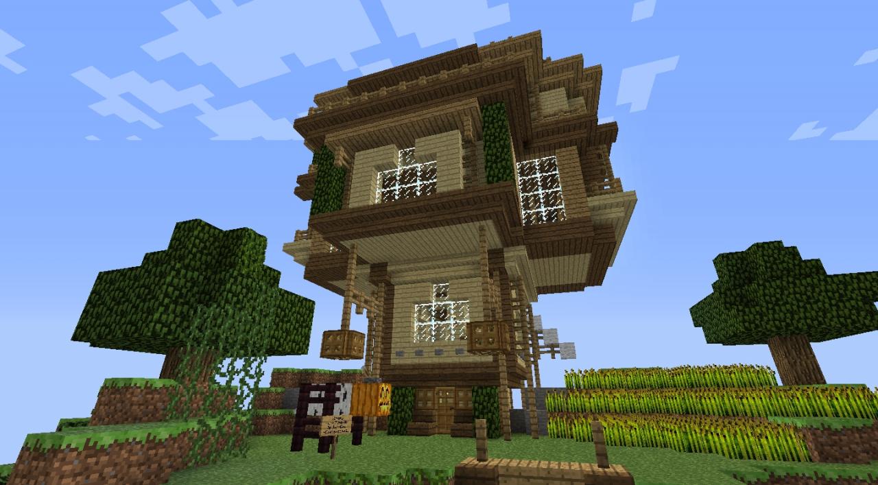 Floating Island House Minecraft Map